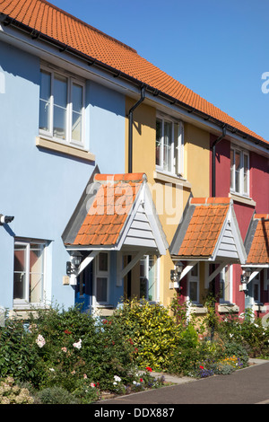 Terraced houses and small front gardens Celebration a small town built ...