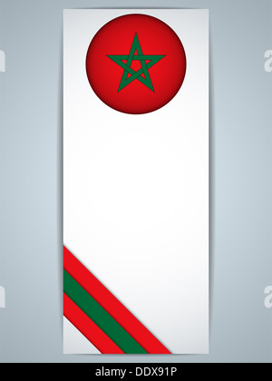 Vector - Morocco Country Set of Banners Stock Photo - Alamy