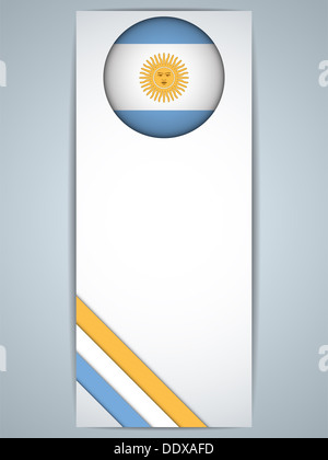 Vector - Argentina Country Set of Banners Stock Photo - Alamy