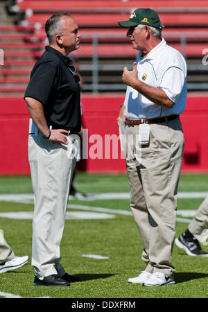 Rutgers head coach Kyle Flood during NCAA football action between the ...