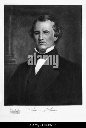 Andrew Johnson - 17th President of the USA 1865 - 1869 Stock Photo - Alamy