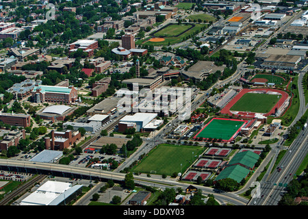 aerial photograph University of Louisville, Kentucky Stock Photo ...