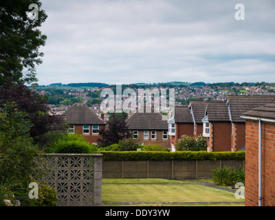 Belper, Derbyshire - view over town Stock Photo - Alamy