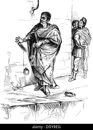 Middle Ages,people,blind men and beggars,after paintings and tapestries ...