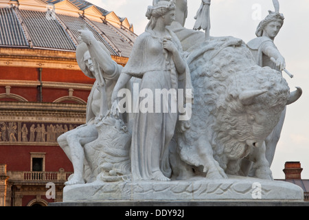 The Royal Albert Hall and Allegorical Sculptures, Kensington, London ...