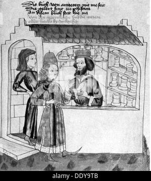 Medieval Apothecary Shop, 15th Century Stock Photo - Alamy