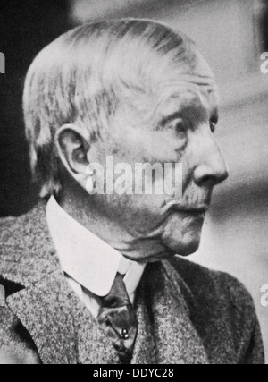 A portrait of John D. Rockefeller, the American industrialist, created ...