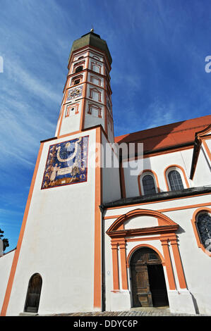 View from Andechs church tower, Andechs, Upper Bavaria, Bavaria ...
