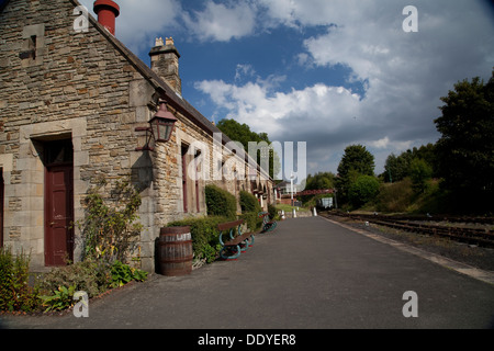 Beamish Railway Station Stock Photo - Alamy