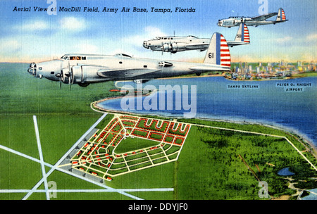 Aerial view of MacDill Air Force Base in Tampa Florida Stock Photo - Alamy
