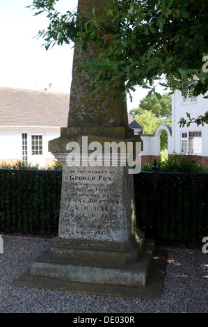 George Fox memorial, Fenny Drayton, Leicestershire, England, UK Stock ...