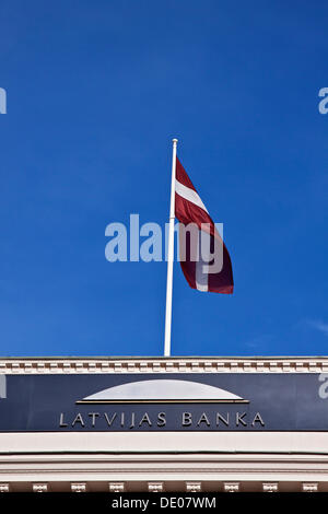 The national flag of Latvia Stock Photo - Alamy