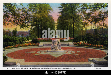 Sundial, Sunken Gardens, Fairmount Park, Philadelphia, Pennsylvania ...