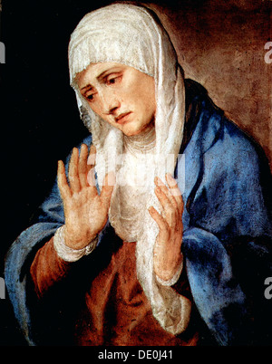 Virgin Mary, portrait, Our Lady of Sorrows, the Sorrowful Mother or ...