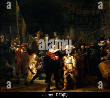 The Night Watch, Rembrandt van Rijn. 'The Shooting Company of Frans ...