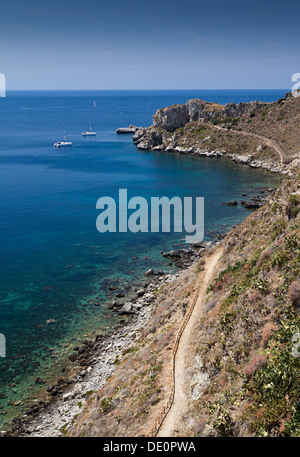 The coastline of Milazzo in the Province of Messina, Sicily Stock Photo - Alamy