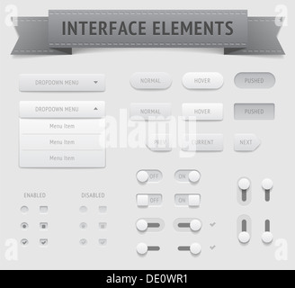 User interface elements Stock Photo - Alamy