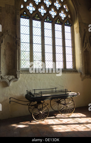 hand cart for carrying coffin A wheeled bier Stock Photo - Alamy