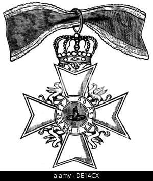 House Order of the Wendish Crown (Mecklenburg, 1864 Stock Photo - Alamy