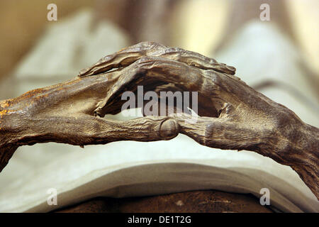 the mummies in the basement of the Cathedral of Bremen, Germany, called ...