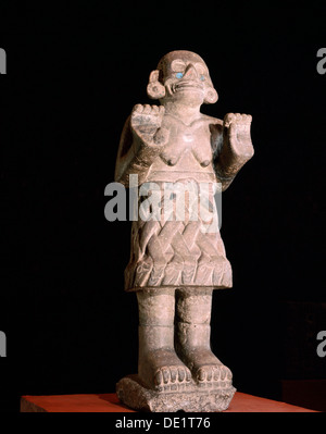 Mexica or Aztec earth goddess Coatlicue, She of the Serpent Skirt, in ...