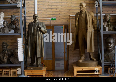 A statue of Lenin inside the Zair Azgur Museum in Minsk, Belarus Stock ...