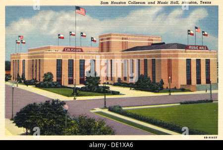 Sam Houston Coliseum and Music Hall, Houston, Texas, USA, 1959. Artist ...