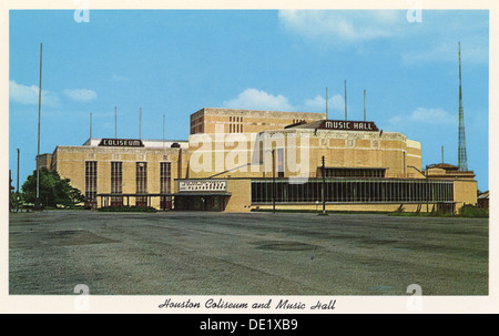 Sam Houston Coliseum and Music Hall, Houston, Texas, USA, 1948 Stock ...