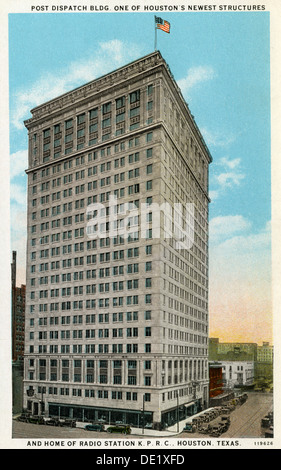 Post-Dispatch Building, Houston, Texas, USA, 1925. Artist: Unknown ...