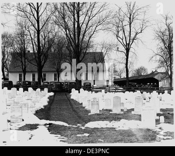 The meeting house of the Weaverland Conference Mennonites is located ...