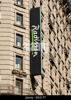 The Radisson Martinique Hotel Facade in New York City Stock Photo - Alamy