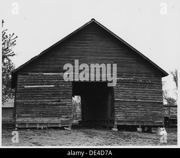 Shelby County, Iowa. Corn cribs are to be found on every farm in the ...