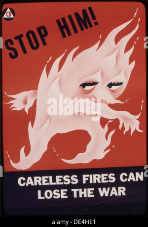 This wartime propaganda poster highlights the destructive effects of ...