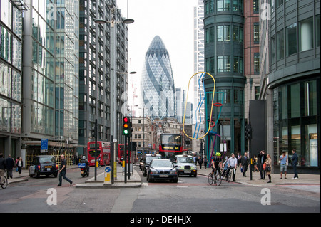 Bishopsgate, The Gherkin, Sir Norman Foster Stock Photo - Alamy