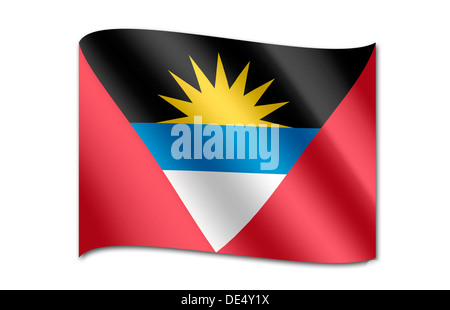 National symbols and flag of Antigua and Barbuda Stock Photo - Alamy