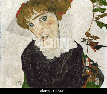 Egon Schiele, Portrait of Wally Neuzil (1912). Leopold Museum Stock ...