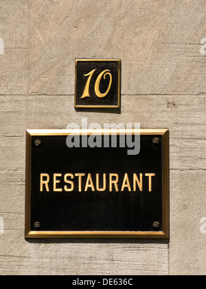 Sign with a number, 10 Stock Photo - Alamy