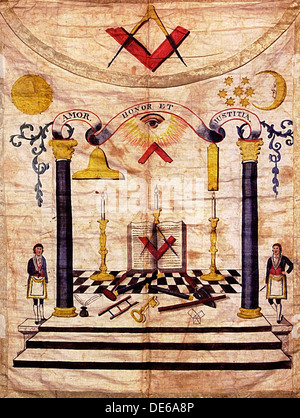 Master mason masonic freemasons freemasonry masonry symbols Stock Photo ...