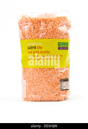 Transparent packet of lentils Stock Photo - Alamy