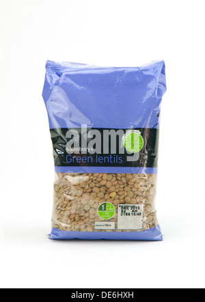 transparent packet of lentils Stock Photo - Alamy