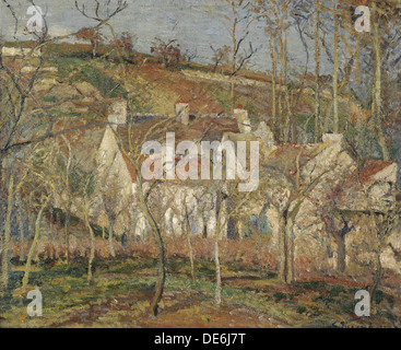 Camille Pissarro - Red Roofs, Corner of a Village, Winter Stock Photo ...