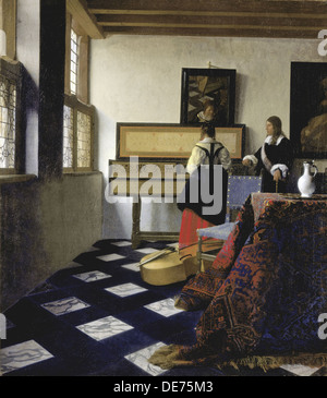Johannes Vermeer The Music Lesson 1662-1664 Buckingham Palace - London ...