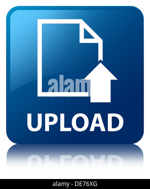 Upload icon. Internet button on white background Stock Photo - Alamy