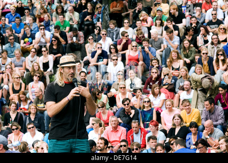 Berlin, Germany, singers and spectators at the Bearpit karaoke show at ...