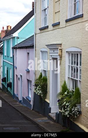 Colourful Cottages in Appledore Stock Photo - Alamy