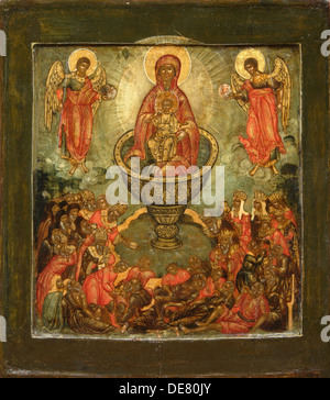 Theotokos Life-giving Spring, End of 17th cen.. Artist: Russian icon ...