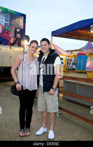 Hunstanton Fairground Funfair pleasure park ride Norfolk England UK ...