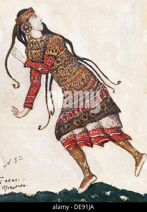 Costume design for the ballet The Rite of Spring (Le Sacre du Printemps ...