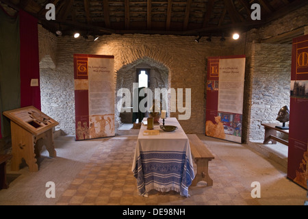 Inside Longthorpe Tower 14th-century tower in Longthorpe, famous for ...