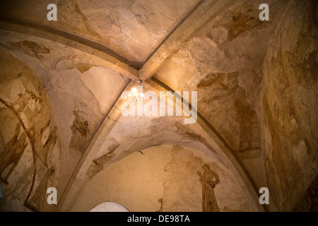 Inside Longthorpe Tower 14th-century tower in Longthorpe, famous for ...